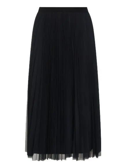 Fabiana Filippi Pleated Tulle Skirt - Black