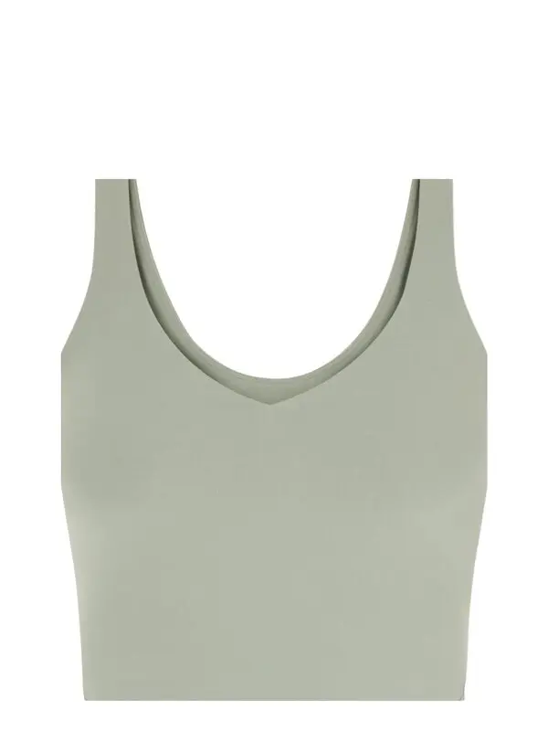 Lululemon V-neck Cropped Athletic Tank Top - No