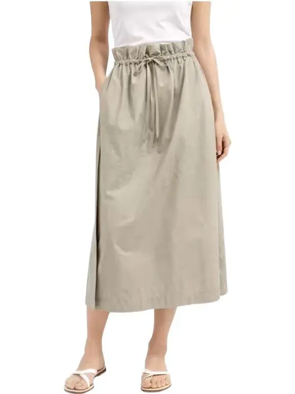 Liu Jo Gathered Waist Midi Skirt - Grey