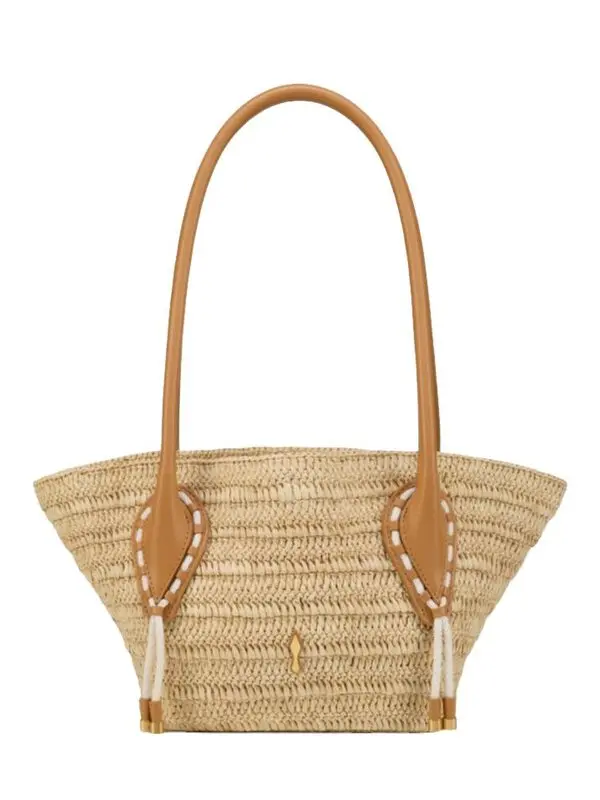 CHRISTIAN LOUBOUTIN Braided Handle Tote Bag - Natural