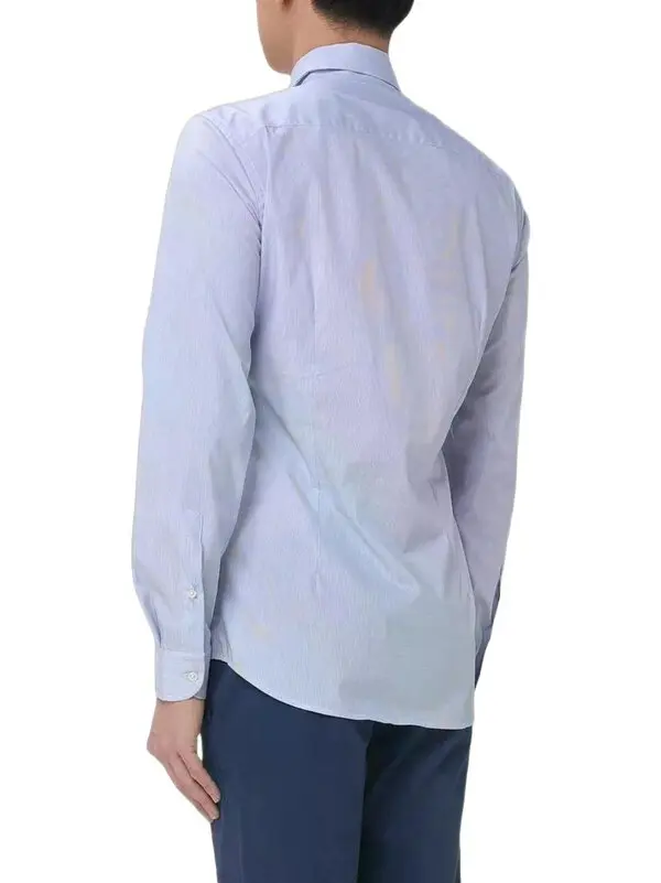 FAY Striped Button-down Shirt - Blue
