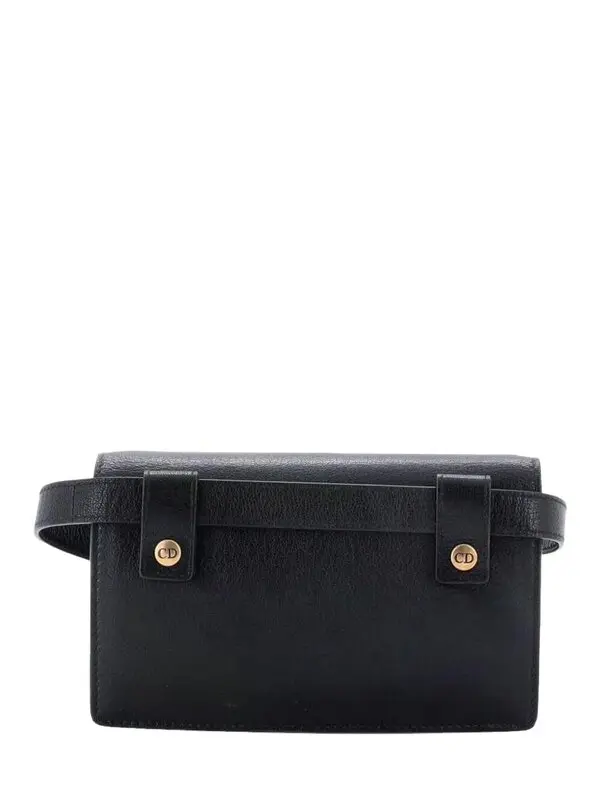 Dior Saddle Rectangular Belt Bag - Black