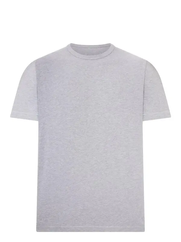 JW Anderson J.w.anderson T-shirt With Anchor Embroidered In Medium Grey Mélange - Multicolor
