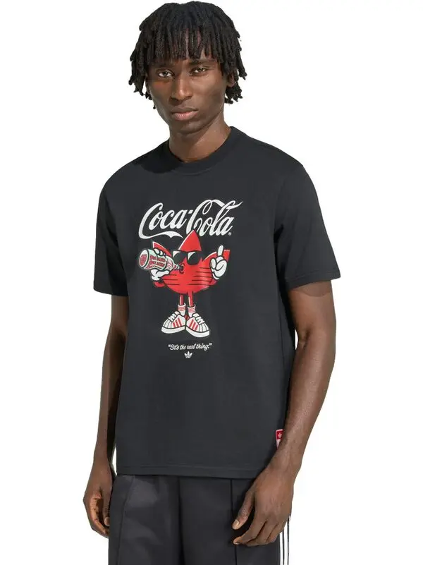 Adidas X Coca-cola Classic Sport Graphic Treffie Tee - Black