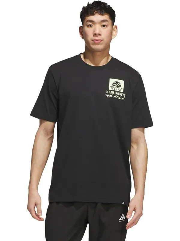 Adidas Clean Buckets Graphic T-shirt - Black