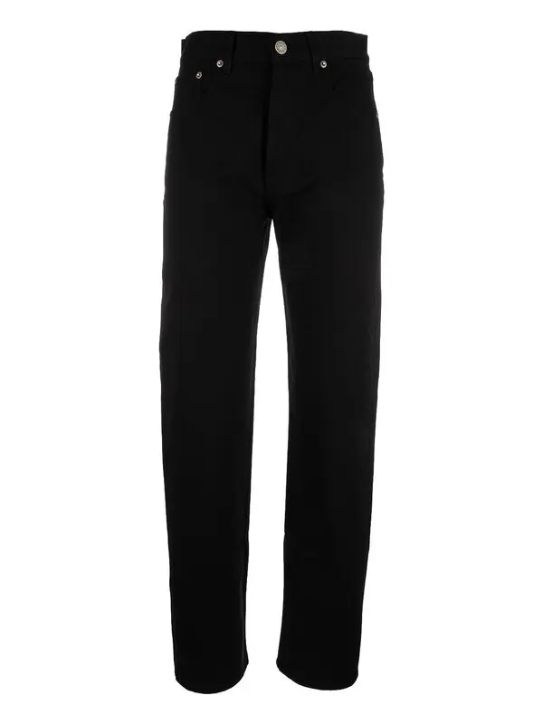 Phoebe Philo Black Wash Straight Leg Jeans - Multicolor