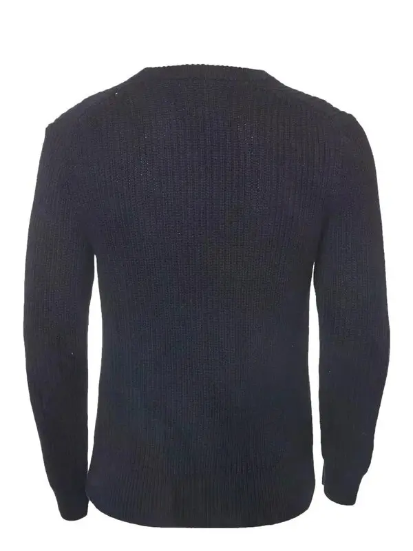 Sandro Ribbed-knit Crewneck Sweater - Blue