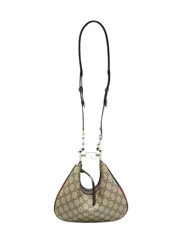 Gucci Small Gg Supreme Shoulder Bag - Neutrals