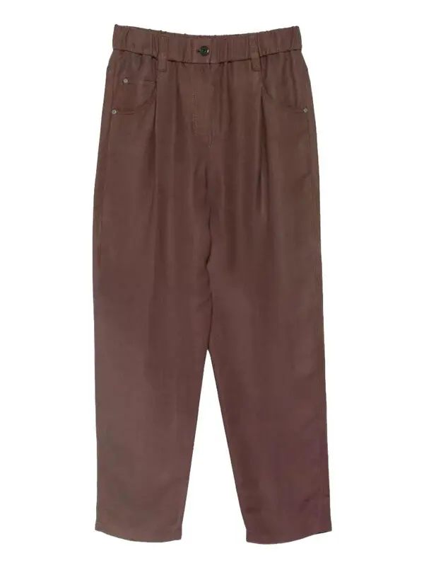 Brunello Cucinelli Straight-leg Trousers - Brown