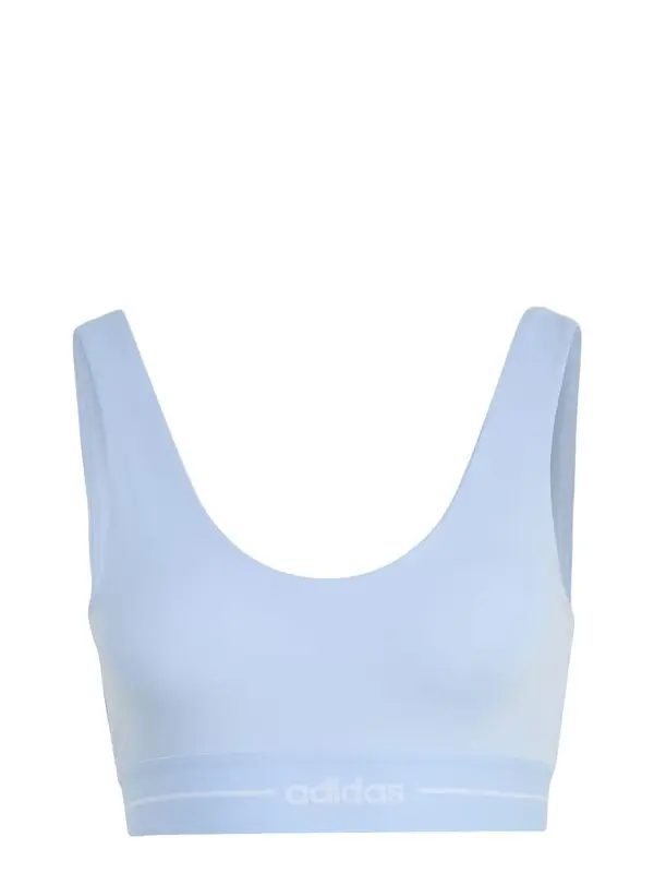 Adidas Hyperglam Light Support Bra Blue - Glow Blue