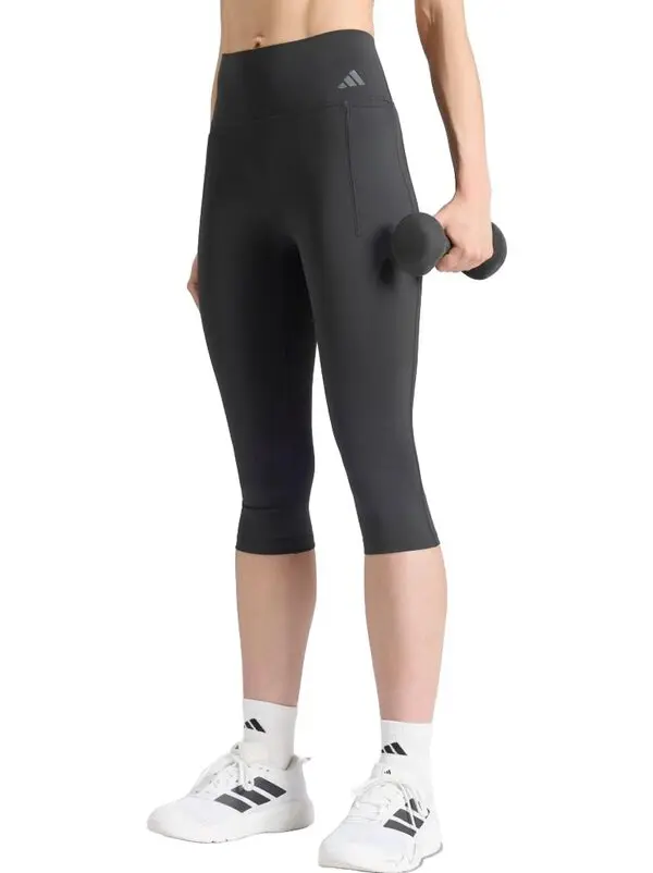 Adidas Optime Workout Contour Capri Leggings - Black