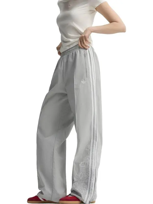 Adidas Floral Gfx Firebird Loose Track Pant - Grey Two
