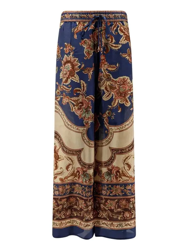 Zimmermann Aster Silk Trousers - Multicolor