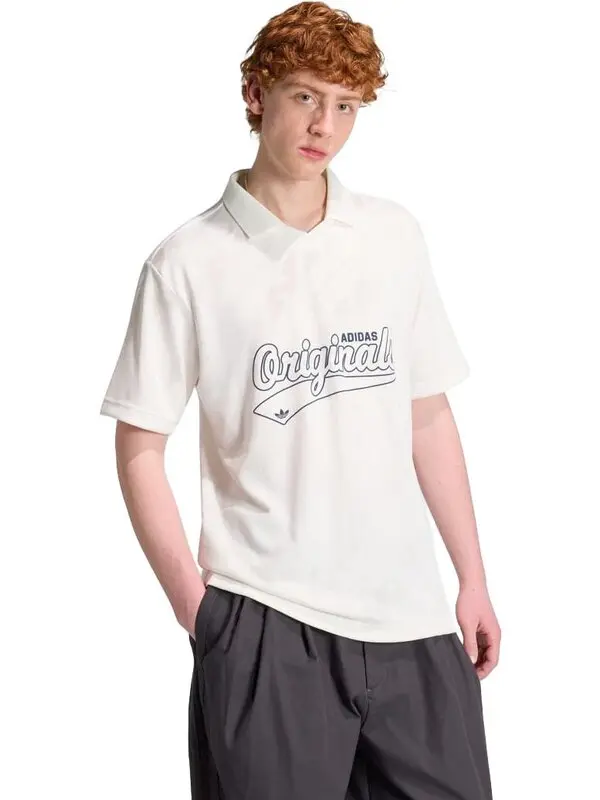 Adidas Jacquard Originals Soccer Jersey - Cloud White