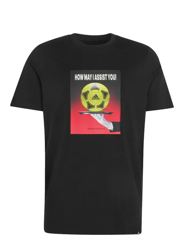 Adidas Soccer Slogan Graphic T-shirt - Black