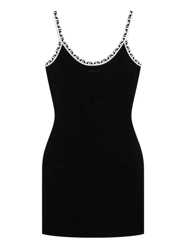 Versace Stretch Viscose Mini Dress - Black