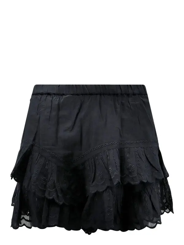 Isabel Marant Étoile Jocadia Organic Cotton Shorts - Black