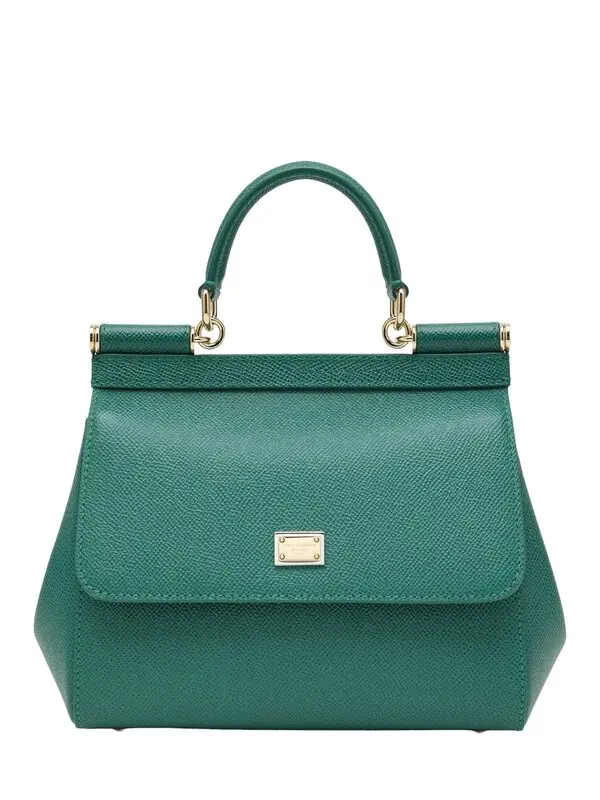 Dolce & Gabbana Medium Sicily Top Handle Bag - Green