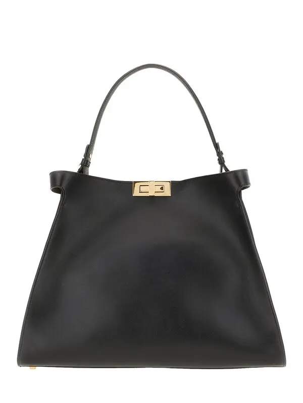 Fendi Shopper Bag With Turn Lock - Multicolor