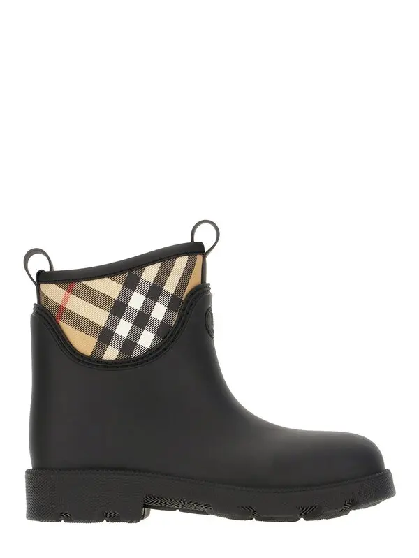 Burberry Checked Ankle Boots - Multicolor