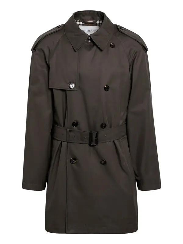Burberry Leadenham Mid-length Gabardine Trench Coat - Brown