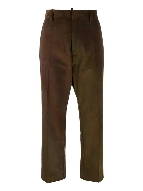 Dsquared2 Cropped Corduroy Trousers - Brown