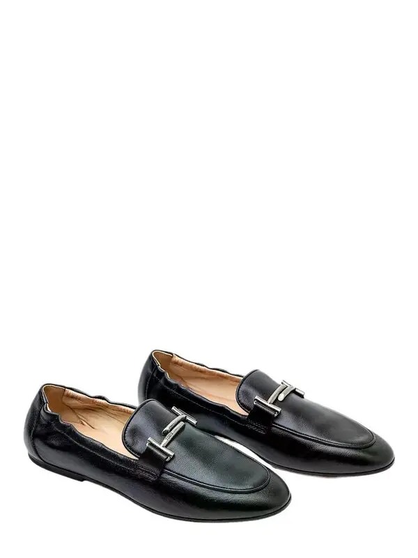 TOD'S Doppio T Loafers - Black