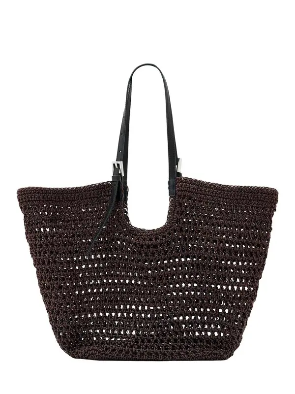 ALLSAINTS Ara East-west Crochet Tote Bag - Red