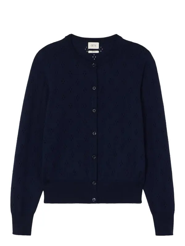GWYN Lauren Cardigan - Navy