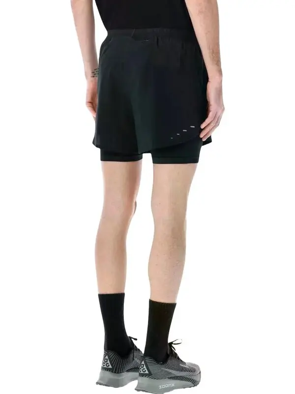 Nike Layered Logo-print Shorts - Black