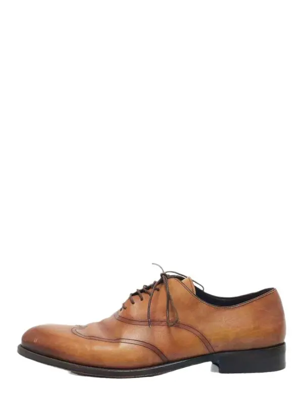 Ermenegildo Zegna Wingtip Lace-up Derby Shoes - Brown