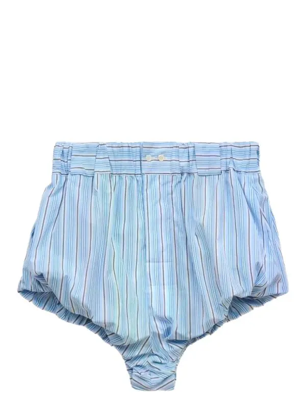 Marni Striped Poplin Bloomers - Blue