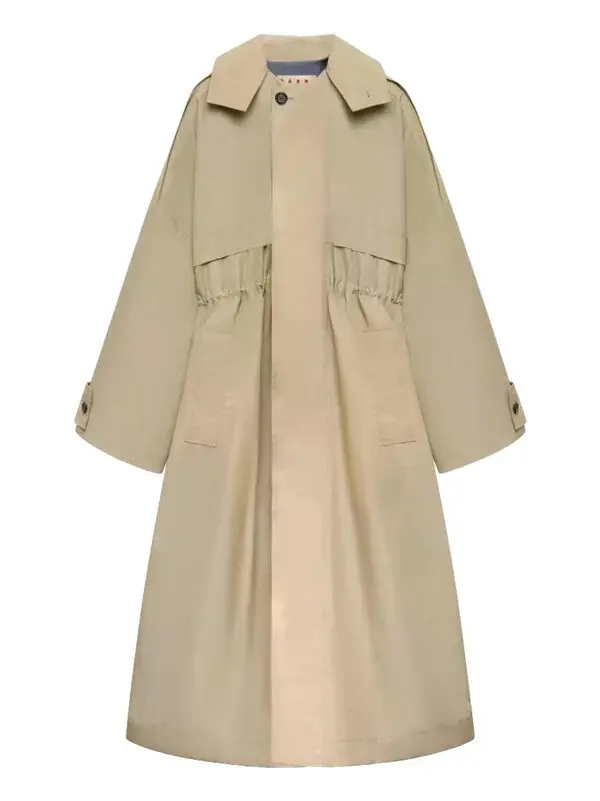 Marni Belted Storm-placket Trench Coat - Neutrals