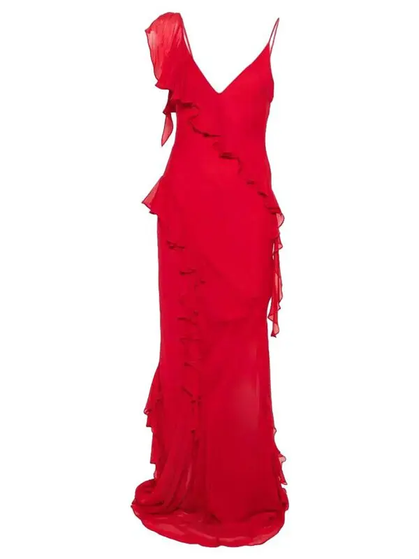 DE LA VALI Mayara Maxi Dress - Red