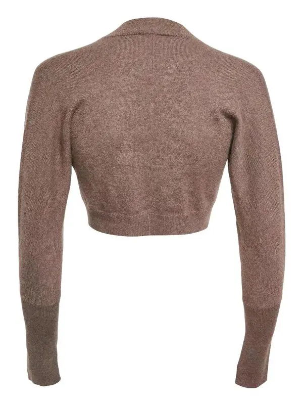 Brunello Cucinelli Cropped Knit Cardigan - Brown