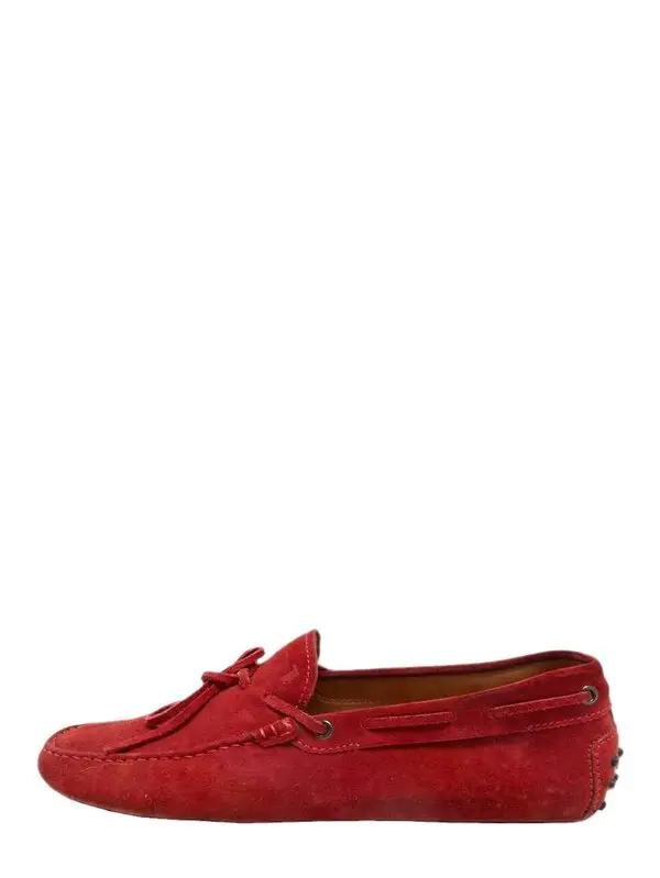 TOD'S City Gommino Suede Loafers - Red