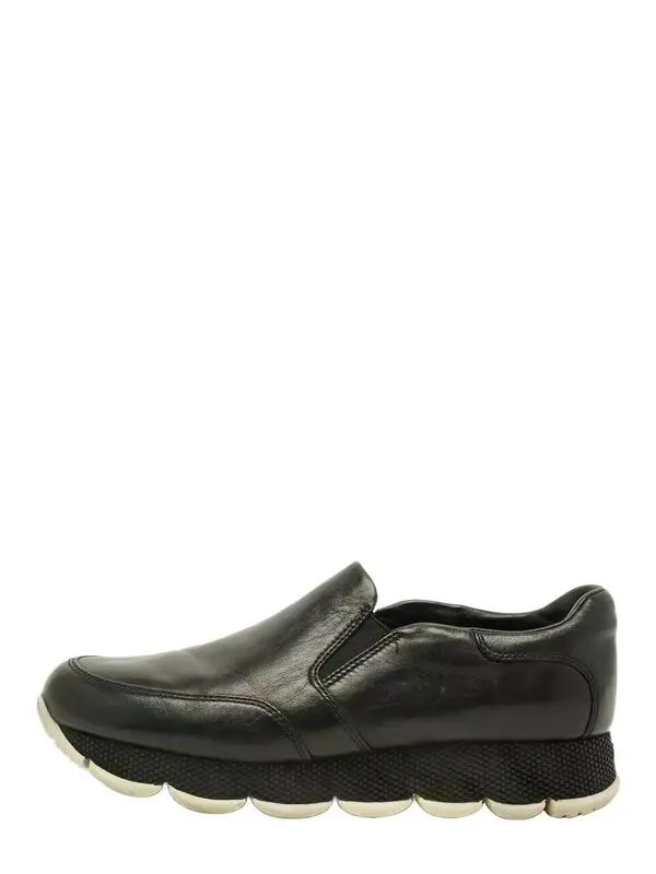 Prada Leather Sneakers - Black
