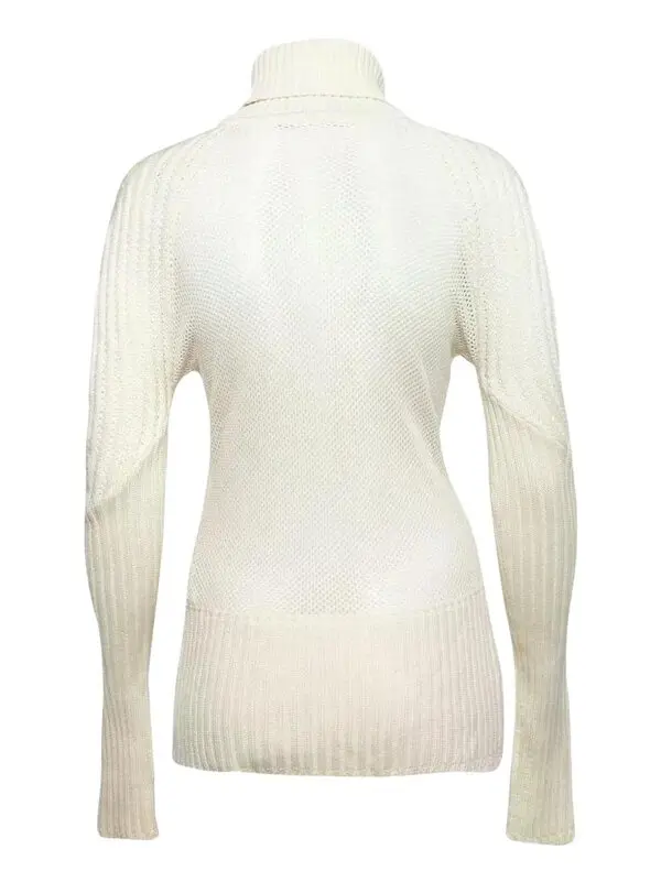Versace Ribbed Roll-neck Sweater - Neutrals