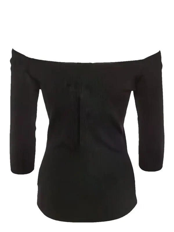 Saint Laurent Off-shoulder Top - Black