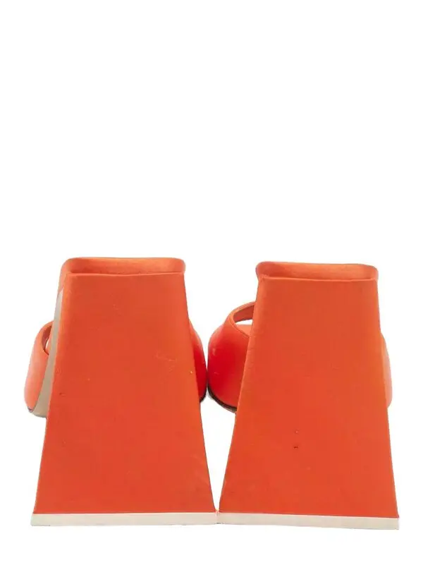 Attico Luz Square-toe Mules - Orange