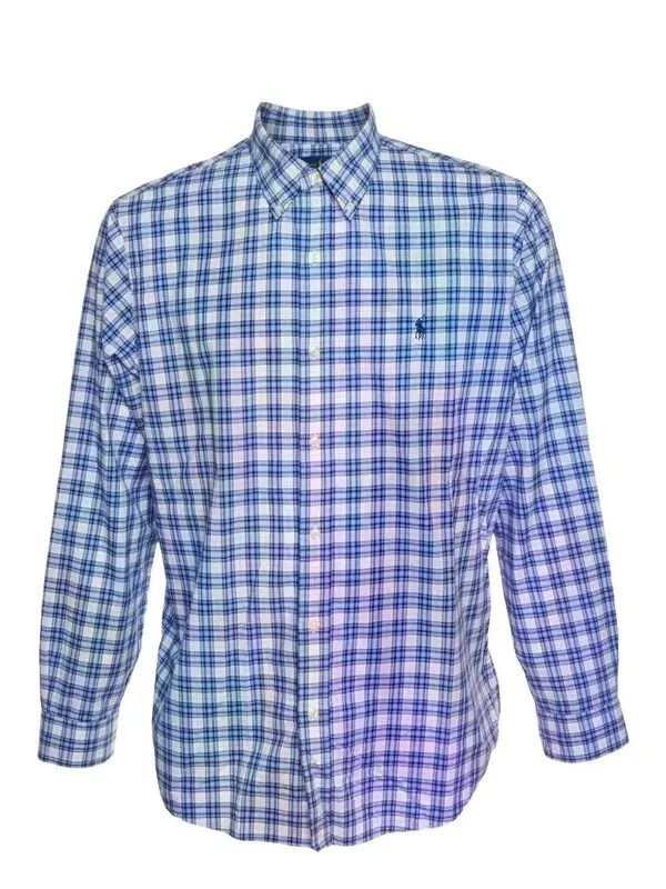 Ralph Lauren Plaid Button-down Shirt - Blue