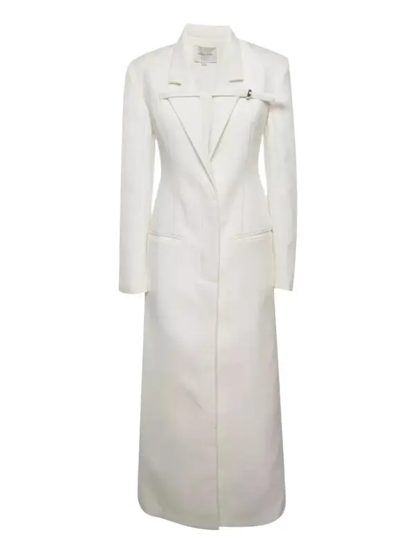 CHATS BY C.DAM Tanglo Gabardine Coat - White
