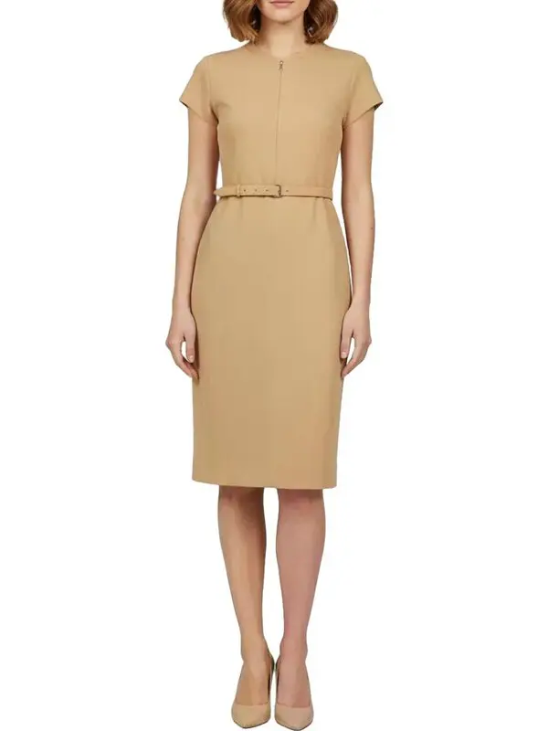 Diane Von Furstenberg Belted Midi Dress - Neutrals