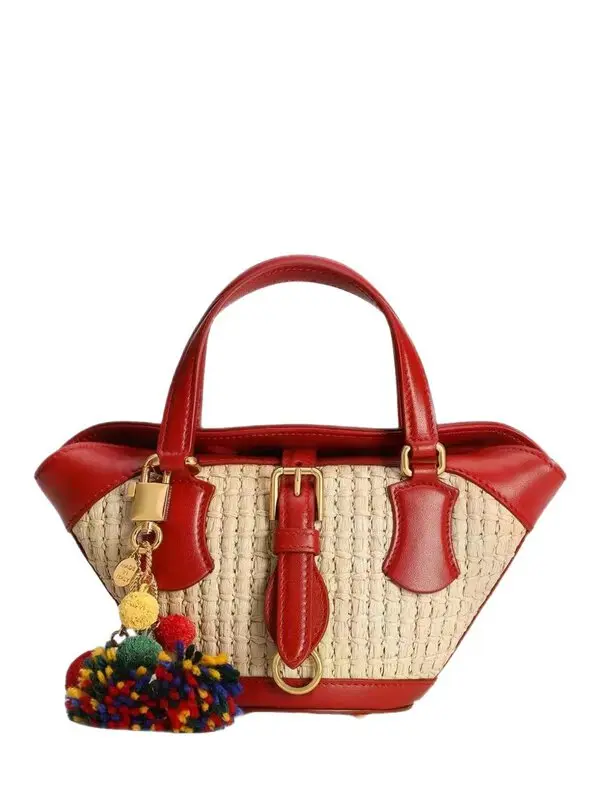 Dolce & Gabbana Raffia Capri Bag - Neutrals