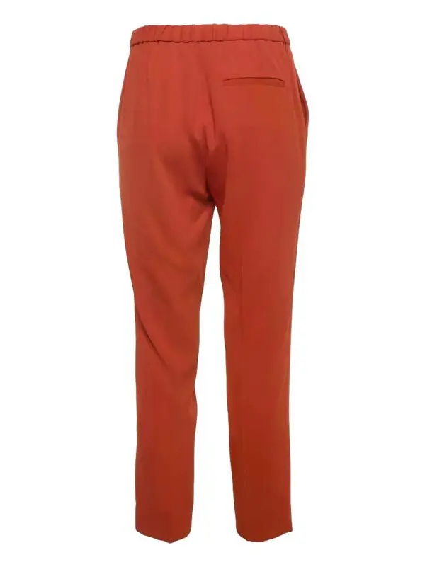 Theory Textured Straight-leg Trousers - Orange