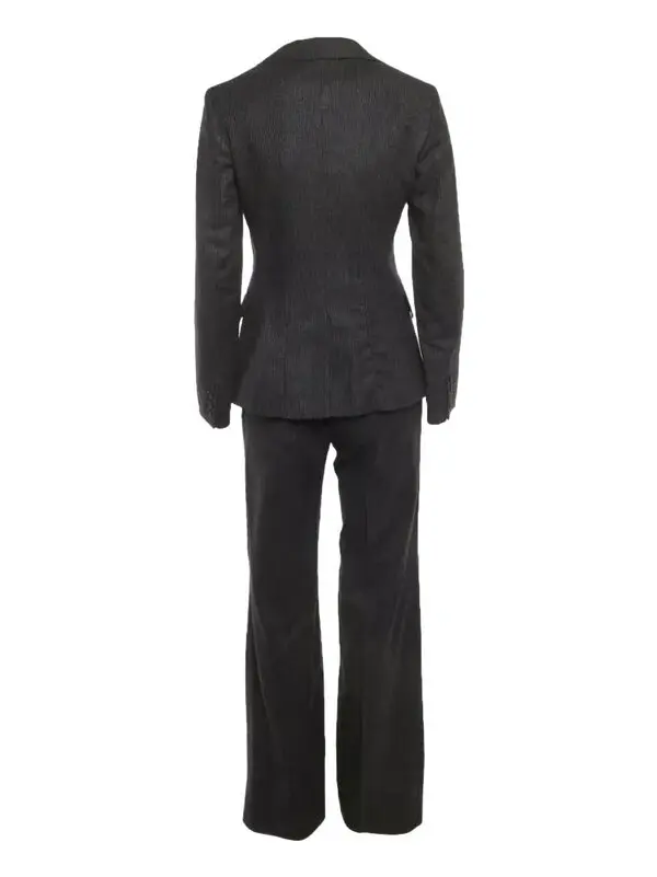 Max Mara Pinstripe Single-breasted Suit - Grey