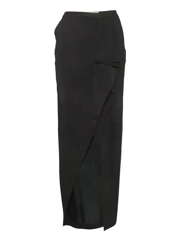 Rick Owens Draped Maxi Skirt - Black