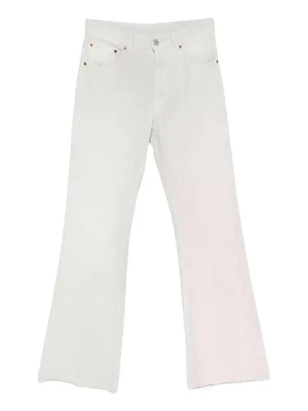 MAISON MARGIELA Raw-cut Flared Jeans - Grey