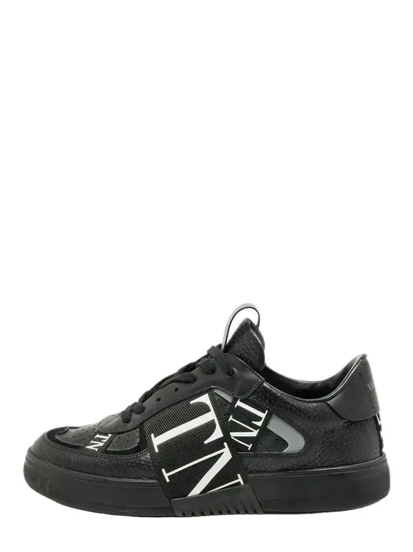 Valentino Garavani Vl7n Lace-up Leather Sneakers - Black
