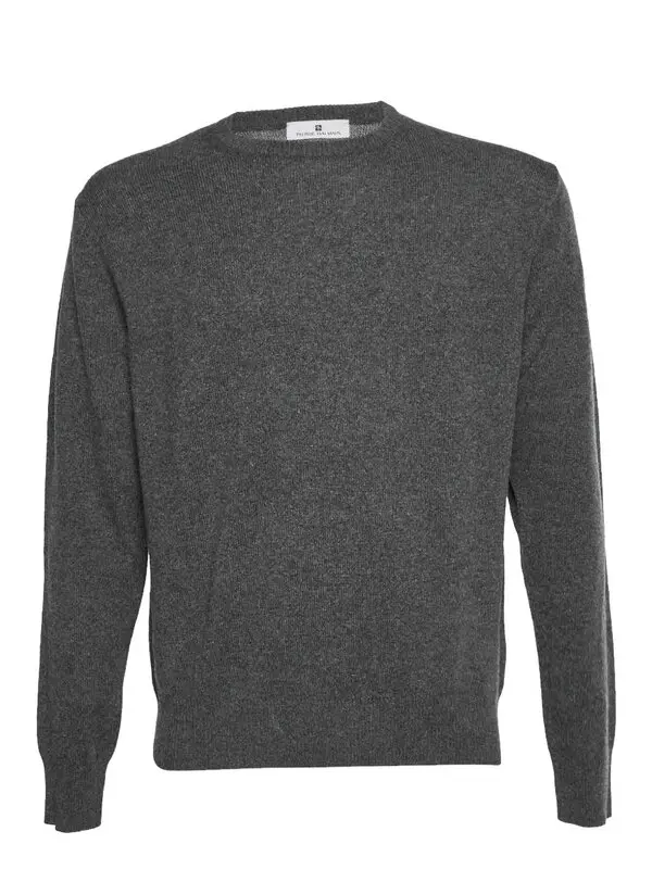 Pierre Balmain Knitted Crew Neck Sweater - Grey